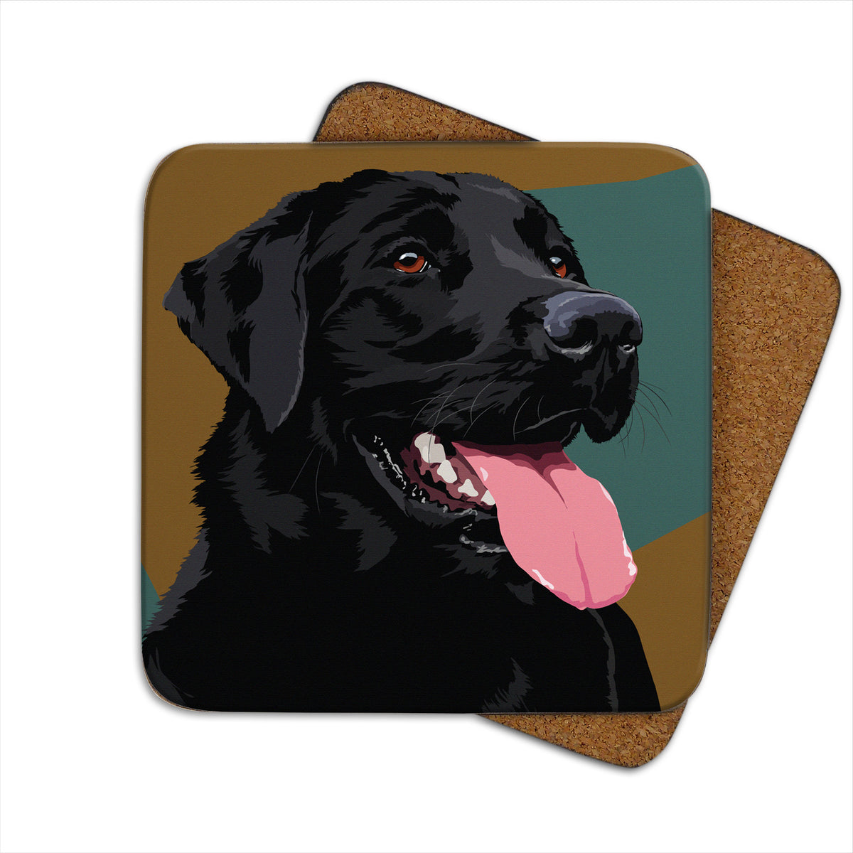 Black Labrador Coaster by Designer Leslie Gerry