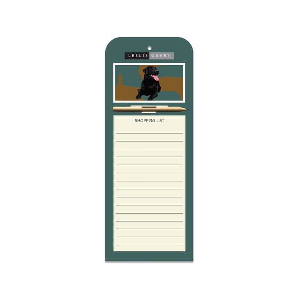 Black Labrador Magnetic Notepad – Leslie Gerry